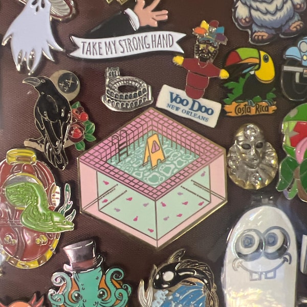 Indoor Pool Liminal Space Vaporwave Enamel Pin - Etsy