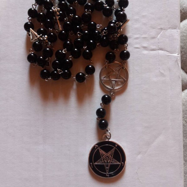 Sigil of Baphomet Rosary (bessy Version) - Occult Rosary Left Hand Path ...