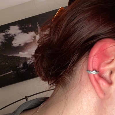 16g Dainty Snake Conch Hoop, Conch Earring, Conch Ring Clicker, 316L ...