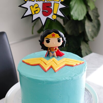 Comic Blurb Cake Topper, Superhero Cake Topper, Batman Cake Topper ...