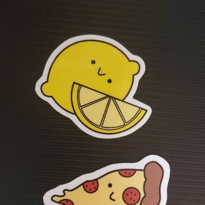 Kawaii Happy Smiling Lemon Sticker - Etsy