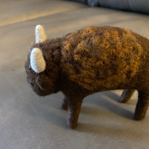 Needle Felted American Bison - Etsy