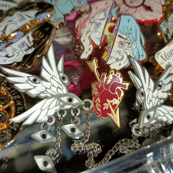 SILVER Angelus Antiqua - Pin Set - Etsy