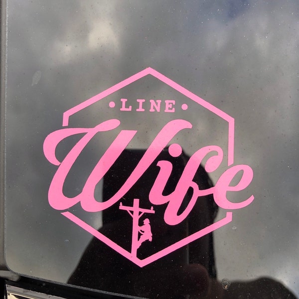 Line Wife Decal | Linewife Decal | Lineman Wife Decal | Journeyman ...