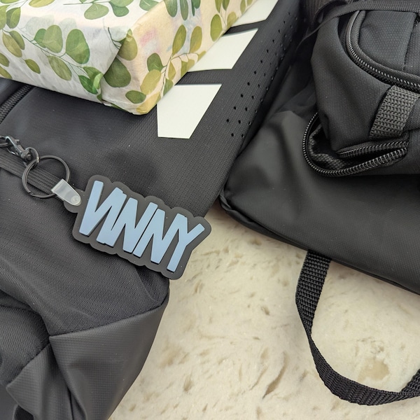 Personalized Name Tag Custom Backpack Keychain Name Tags Acrylic ...