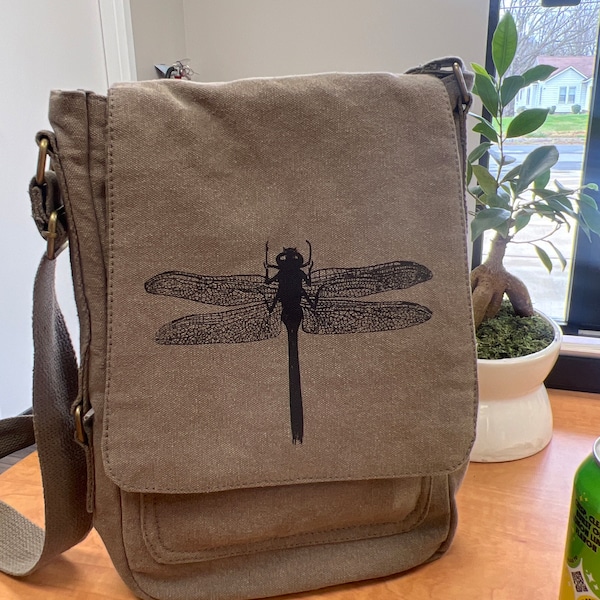 Dragonfly Tech Bag Small Purse Crossbody Shoulder Bag 11x7x2 Inches - Etsy