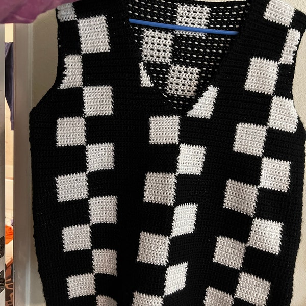 The Wednesday Vest - Crochet PDF Pattern - Etsy