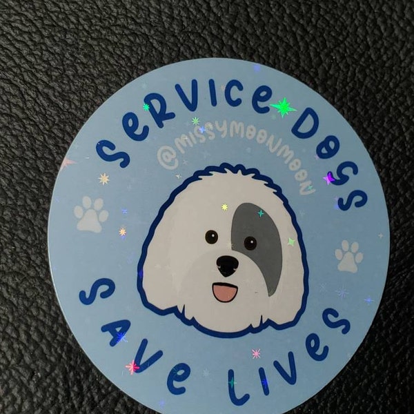 Stickers - Assistance Animals Save Lives - Personalize - I Met an ...