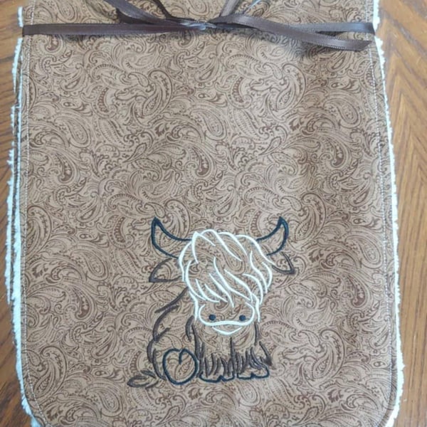 Highland Cow Embroidery Design,highland Cow Outline Embroidery Design ...