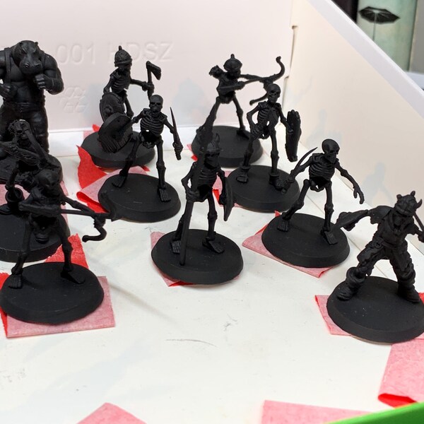 Dark Age Village Miniature Set Dnd Dungeons and Dragons Town Miniatures ...