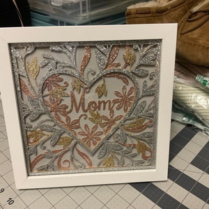 Blank Square Deep Shadow Box Frame SVG for Layered Artwork Paper Art ...