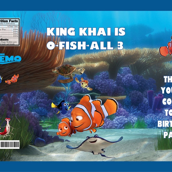 Finding Nemo Bottle Labels, Finding Nemo Labels, Finding Nemo Favors ...