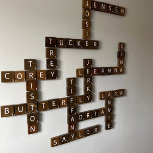 Multi Color Scrabble Tiles Oversized Scrabble Tiles Blocks - Etsy