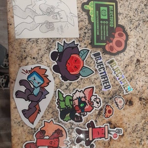 Objectified Comic Stickers fight or Flight Collection - Etsy