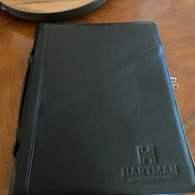 Pink Portfolio for Women, 3 Ring Binder Custom Portfolio With Name Logo ...