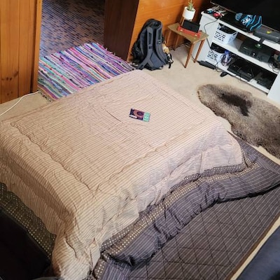 Kotatsu Futon Comforter Premium Cotton Fluffy Table Square Rectangle ...