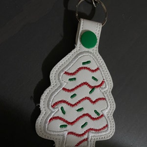 Chocolate Christmas Tree Snack Cake Keychain Chocolate - Etsy