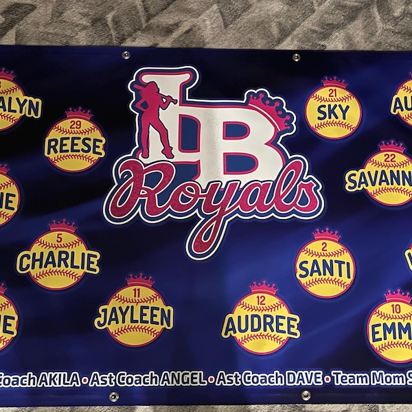 Softball Team Banner | T-ball Team Banner | Little League Team Banner ...