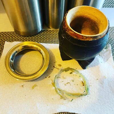 Mate Imperial Black Leather Handmade Mate Gourd - Etsy