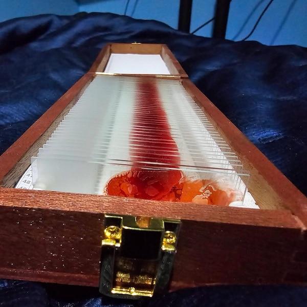 Dexter Blood Slide Box Mahogany - Etsy
