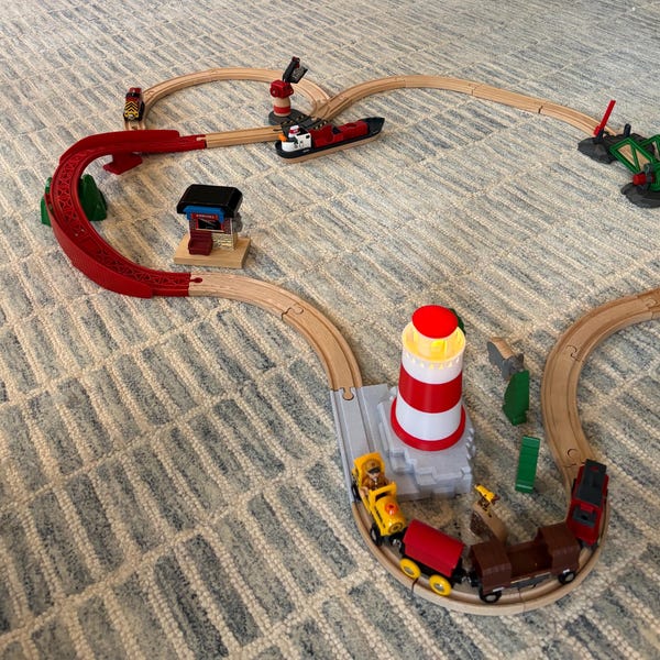 Flexible Track for Wooden Train Sets - Compatible With BRIO and Others ...