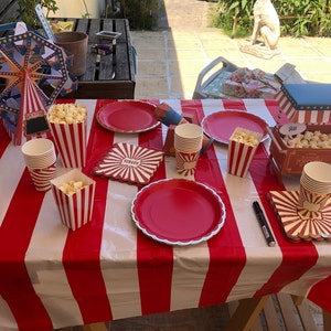 Popcorn Box, Perfect as Circus Centerpiece, Printable Popcorn Display ...
