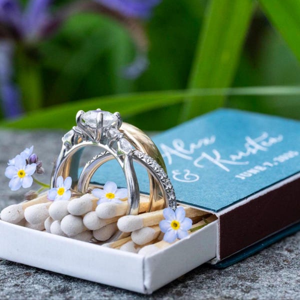 Foiled Wedding Matchboxes #29 - Custom Venue Wedding Matches, Matchbox ...