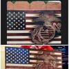 Rustic American Marine EGA Wooden Flag Custom Made From Premium Pine ...