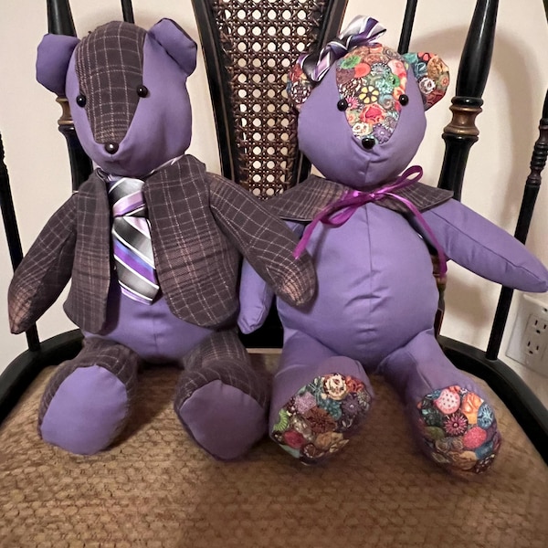 Teddy Bear Pattern Memory Bear Pattern Memory Bears Sewing Pattern Bear ...