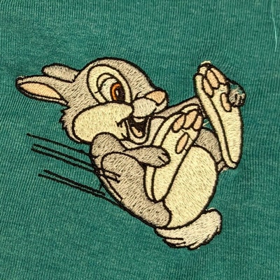 Sliding Thumper Machine Embroidery Design, 4x4 and 5x7 Hoop, Thumper ...