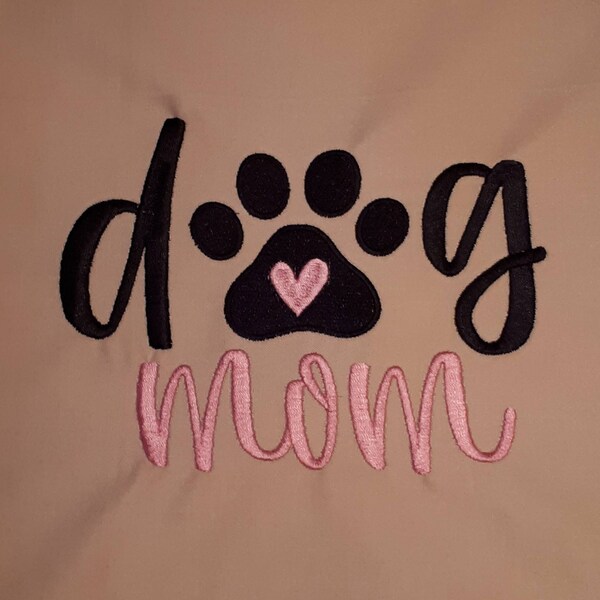 Dog Mom Machine Embroidery Design, Dog Lover Embroidery Patterns, Dog ...