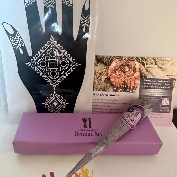 Jagua Henna | Black Henna | Jagua Gel | Rich Dark Stain| Henna Cone ...