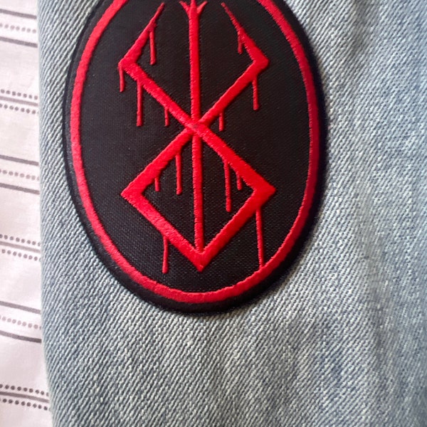 Brand of Sacrifice Emblem Logo Iron-on Embroidered Patch, Custom ...