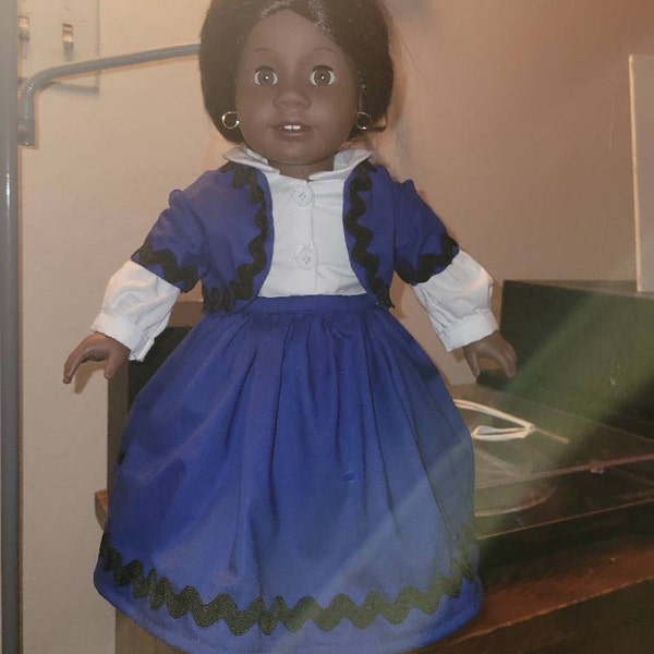 18 Inch Doll Colonial Formal Dress, Hamilton Doll Dresses, 18 Inch Doll ...