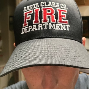 Free Personalization Custom Fire Department Embroidered Hat - Etsy