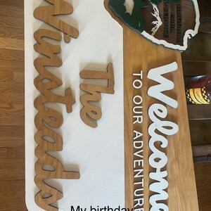 Park Style Welcome Sign Parks System Inspired Family Name - Etsy