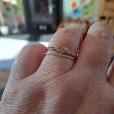 Red Tiger's Eye Recycled Sterling Silver Ring Statement Ring, Stacking ...