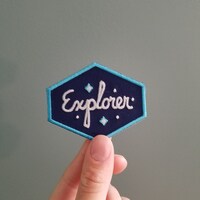 Explorer Patch - Glow in the Dark Iron-on Outer Space Patches - Etsy Canada