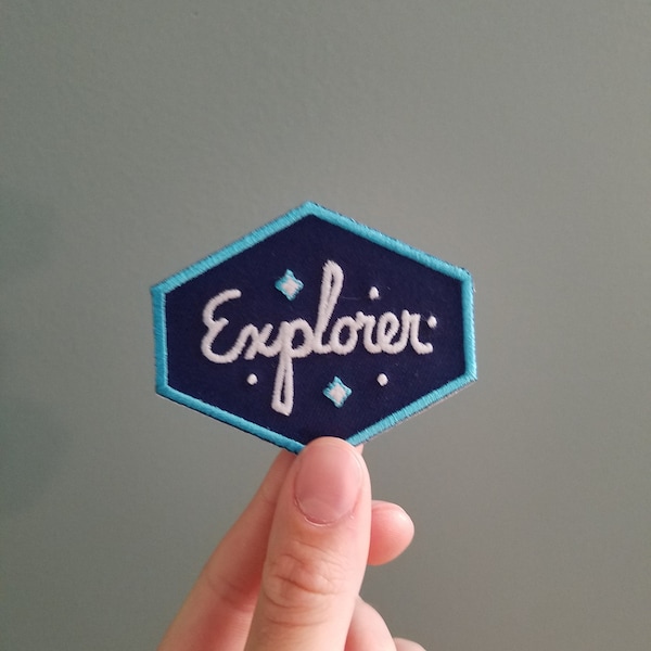 Explorer Patch - Glow in the Dark Iron-on Outer Space Patches - Etsy