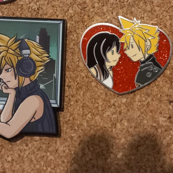 Final Fantasy VII FF7 Miss Cloud Enamel Pin Set - Etsy