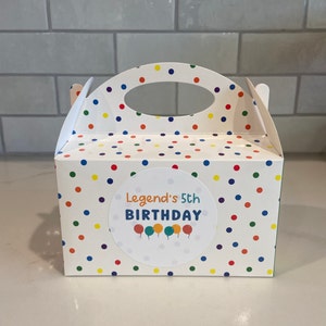 Personalized Happy Birthday Stickers, Goody Bag Stickers, Custom ...