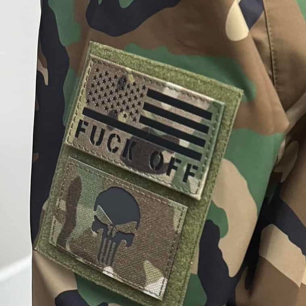 3.5x2in Custom Skeleton Shaka Hang Loose Patch IR Patch Military ...