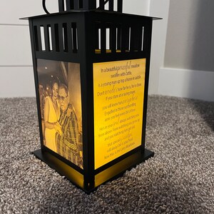 In Loving Memory, Photo Lantern, Memorial Lantern ,memorial Candle ...