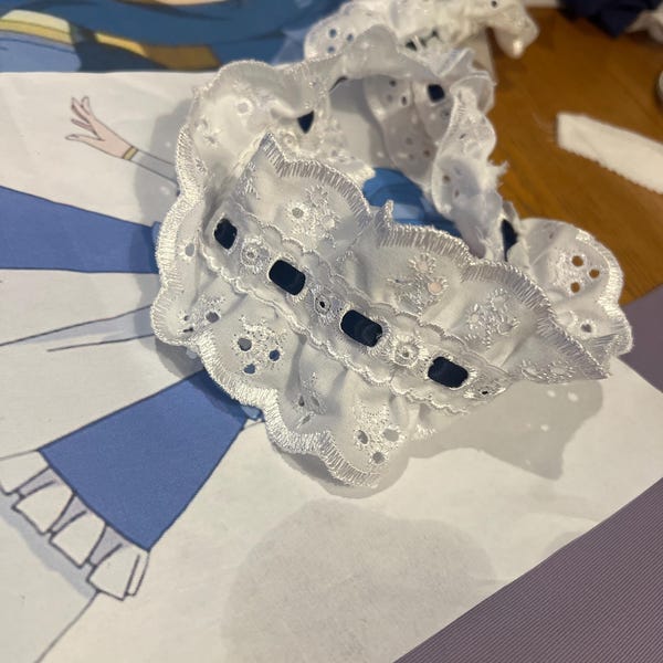 The Lace Co. Soft White Clipped Wide Lace Trim 7.5" / 19 Cm - Etsy