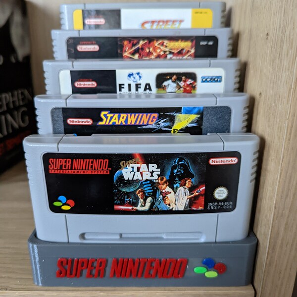 SNES Super Nintendo Display Game Stand - Etsy