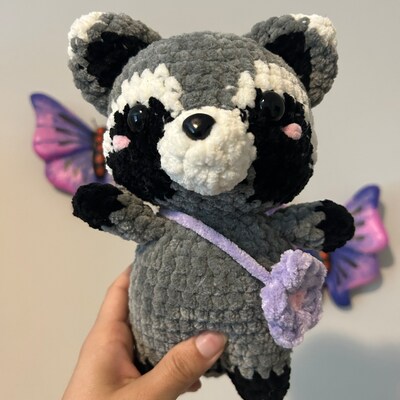 Crochet Pattern Chocho the Raccoon, Cute, Soft Toy, Handmade, Amigurumi ...