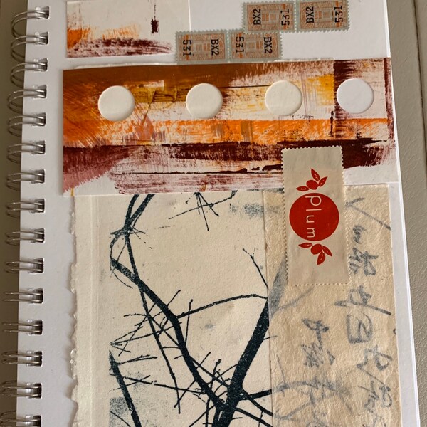 Original Collage Art, Minimalist Original Art to Frame, Graphic Design ...