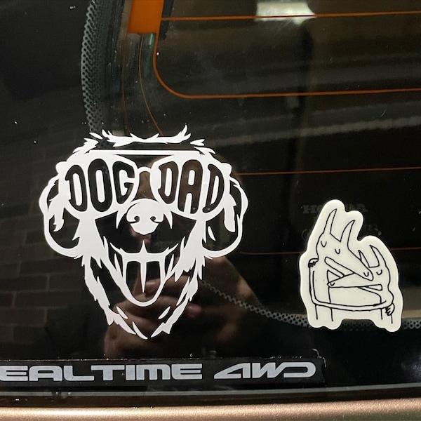 Dog Dad Decal | Fur Dad Decal | Dog Decal | Dog Dad Sticker | Dog Dad ...
