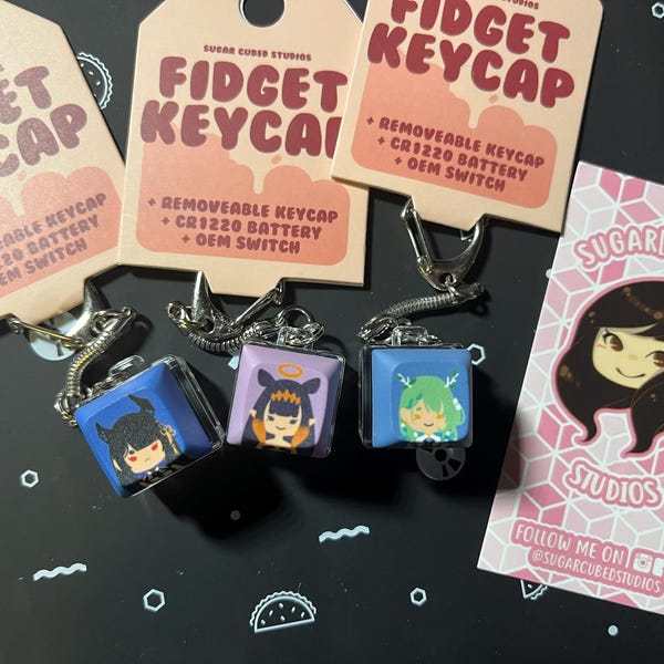 025 Fidget Keycap Keychain - Etsy