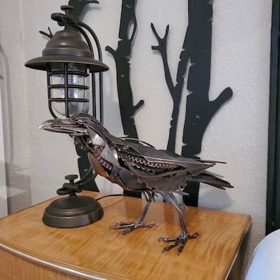 Miller, Rusty Raven Sculpture - Etsy